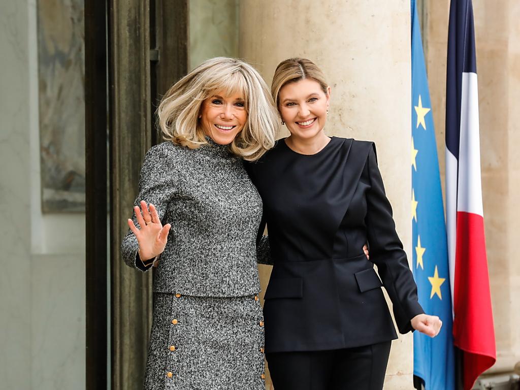 Zelenska da Brigitte Macron alla vigilia del summit Parigi - SWI ...