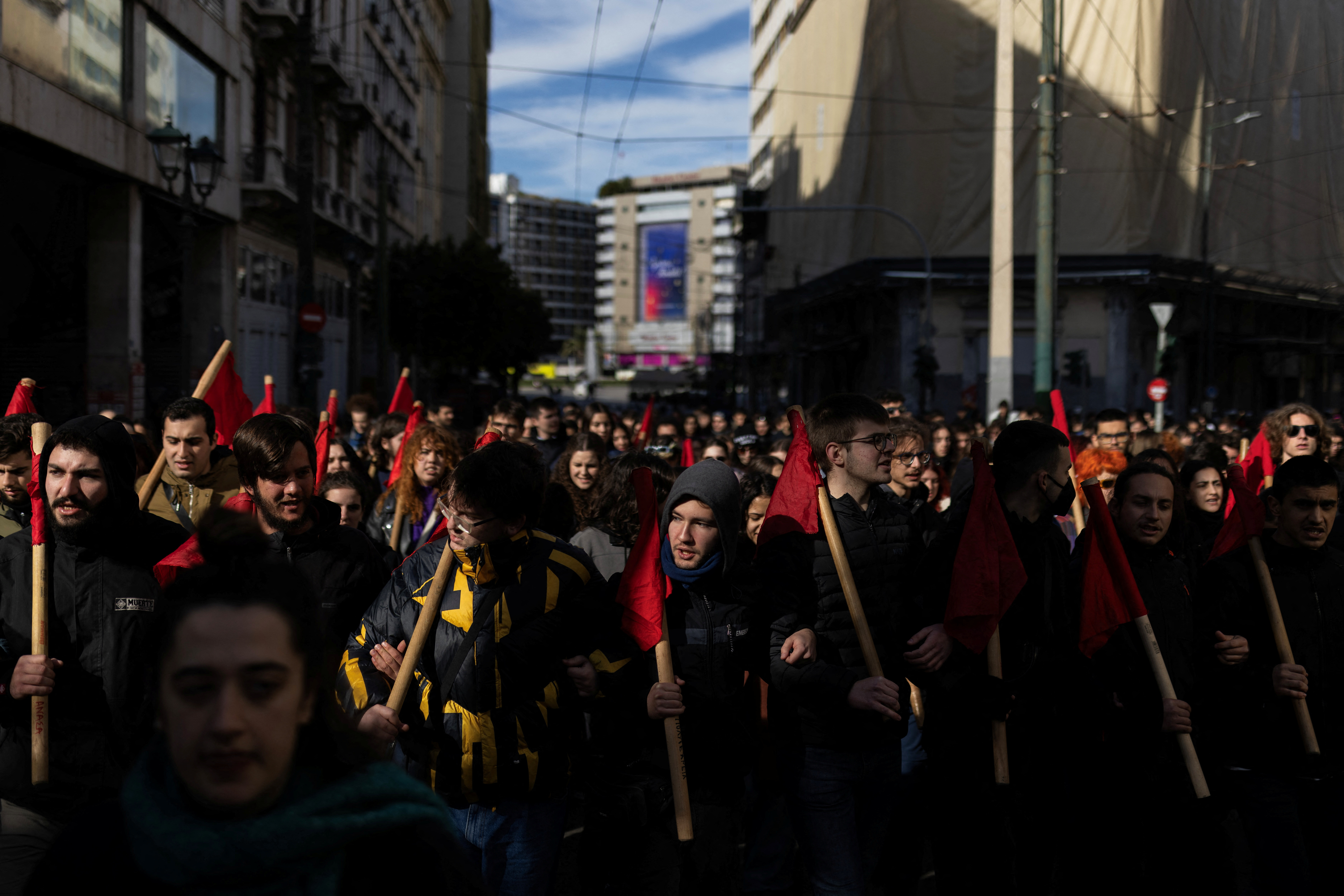 Greek students protest government plan for private universities - SWI ...