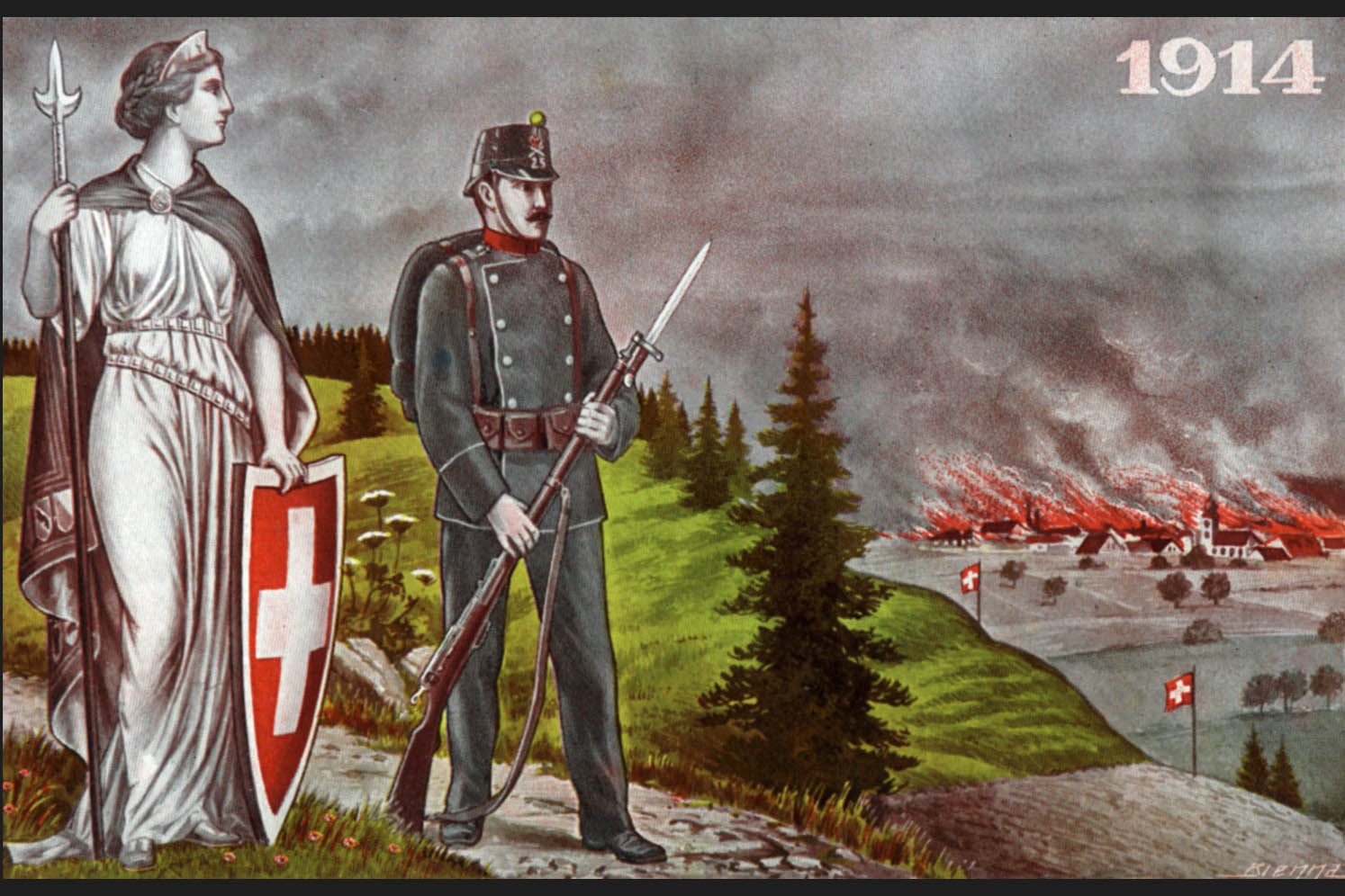 Schweizer Postkarten Erster Weltkrieg oooOriginalooo - SWI swissinfo.ch