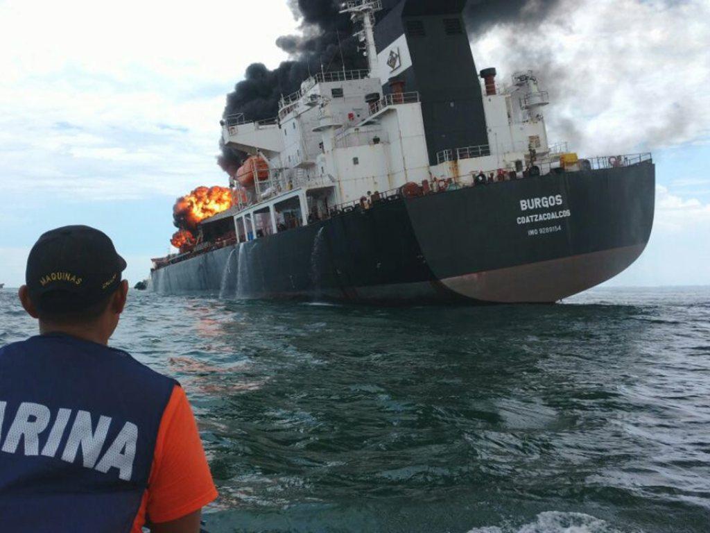 L'incendie d'un pétrolier dans le golfe du Mexique a été éteint - SWI ...