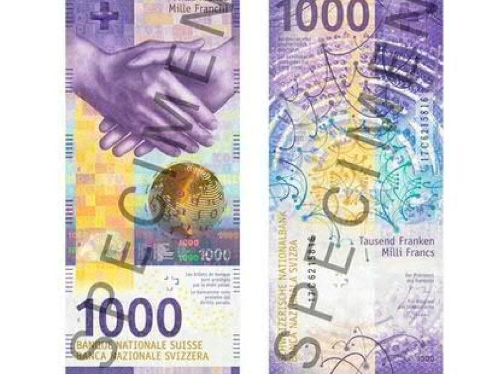 Le nouveau billet de 1000 francs dévoilé - SWI swissinfo.ch